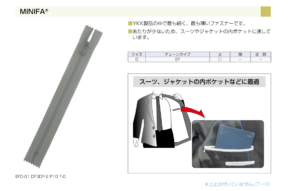 YKK最薄ファスナー！MINIFA® ファスナーとは | ApparelX News