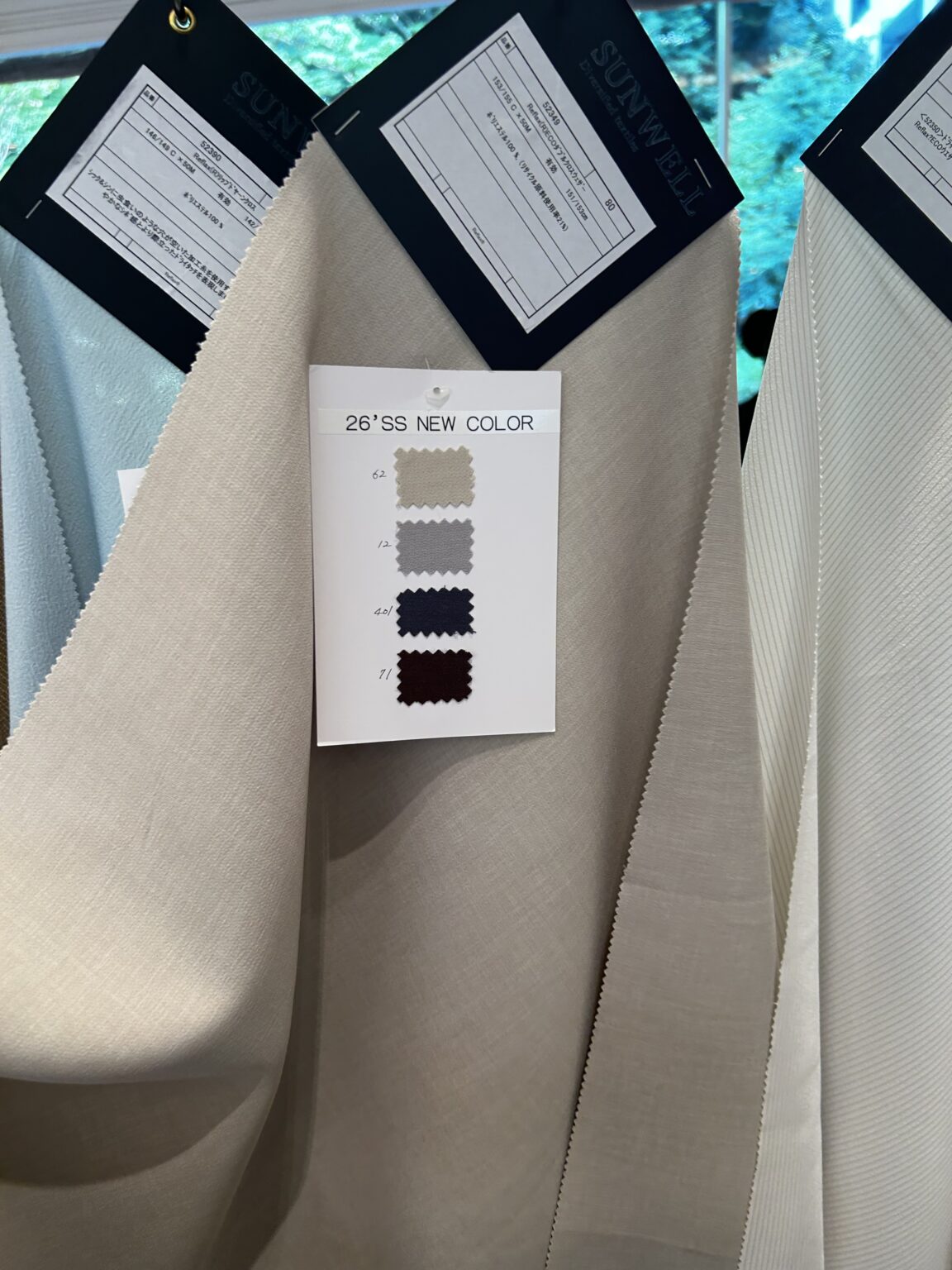 【SUNWELL】2026SS（春夏）展示会レポート！レディース向けトレンド生地が目白押し！ | ApparelX News